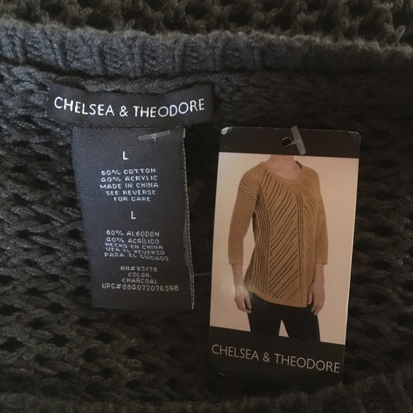 Chelsea & Theodore | Sweaters | Chelsea Theodore Nwt Open Knit Crochet ...